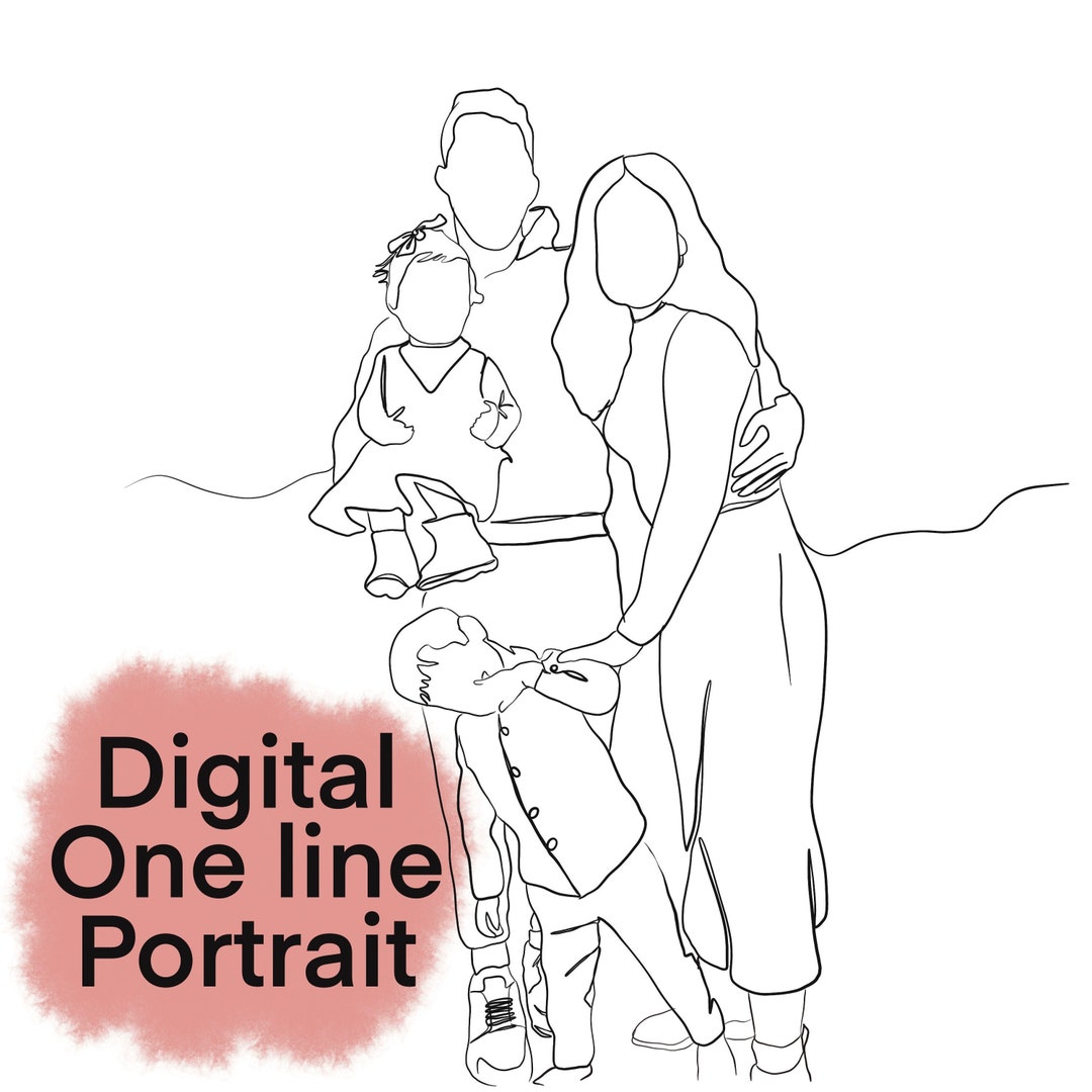 Custom Line Drawing, Minimalist Illustration, Minimalist Portrait ...