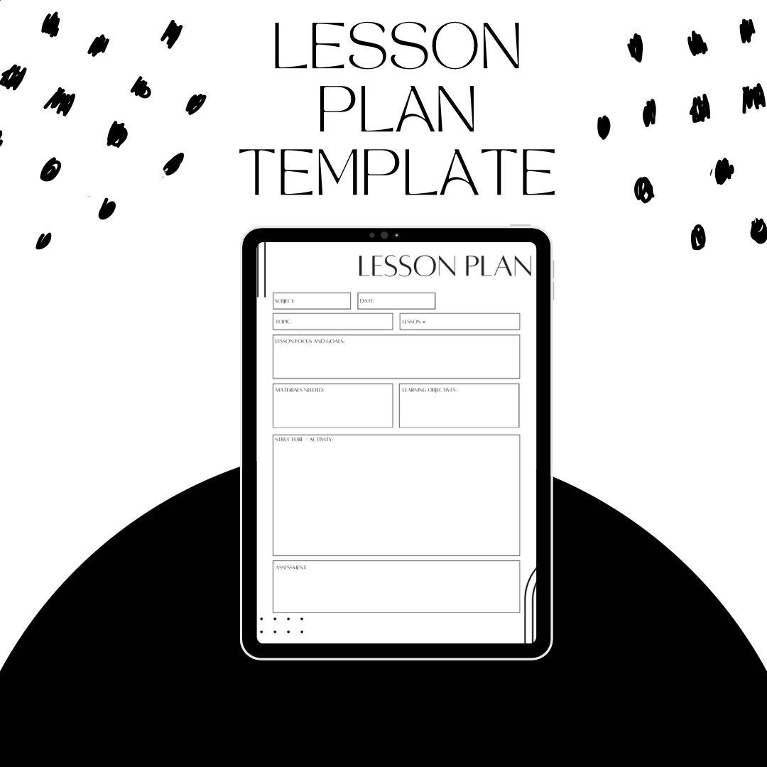 Lesson Plan Template, Digital Lesson Planner, Detailed Lesson Plan Page ...