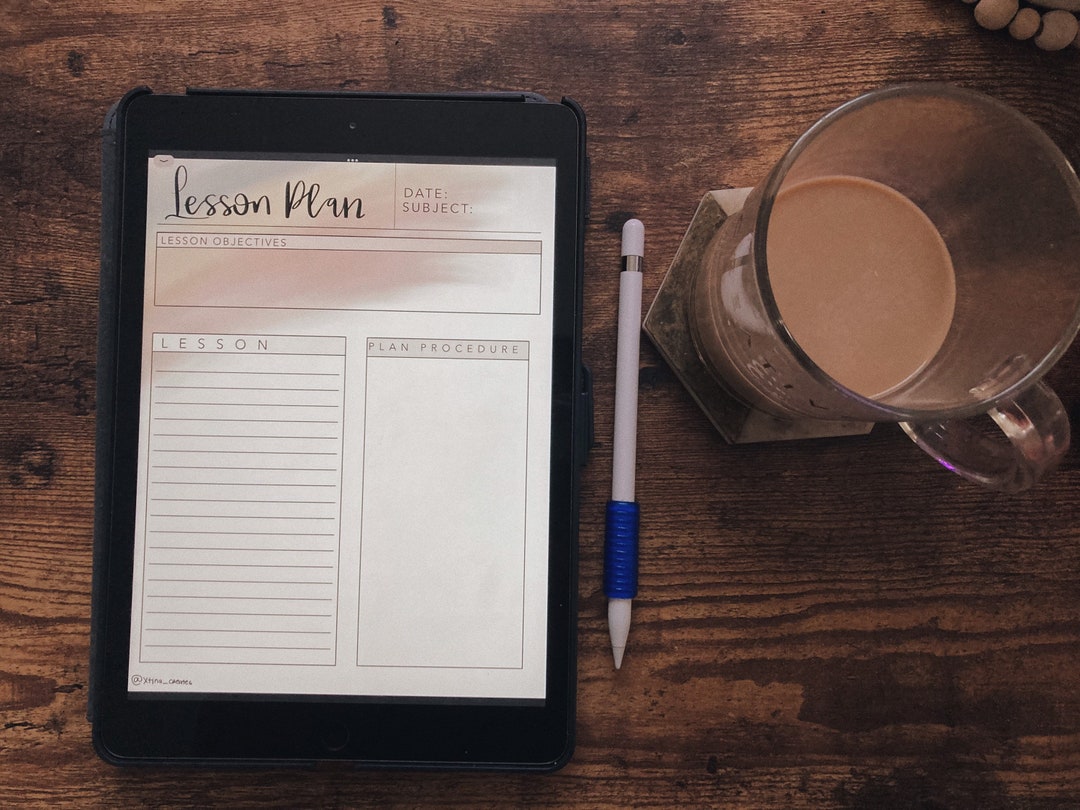 Daily Lesson Plan Printable Digital Lesson Plan, Teacher Organization ...
