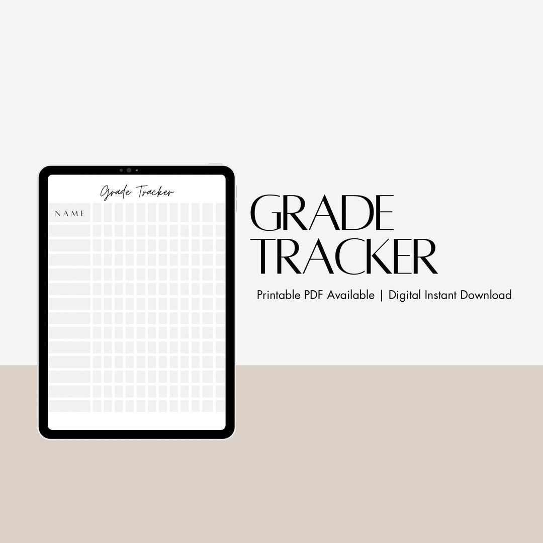 Teacher Grade Book Printable, Teacher Planner Insert, Teacher Digital ...