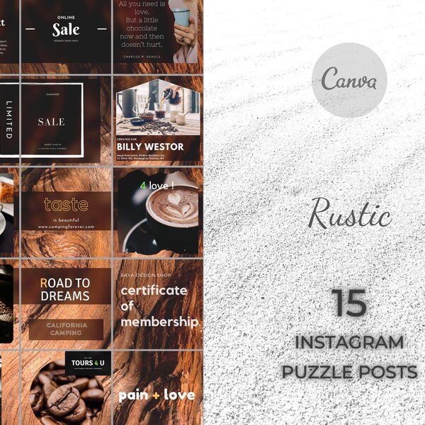 Puzzle Instagram Template - Etsy