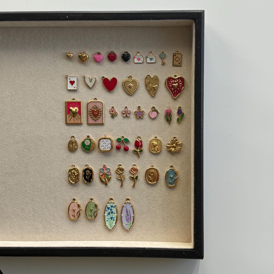 Build Your Own PVD Gold Plated Stainless Steel Charms, Custom Jewellery ...