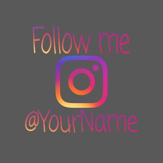 Custom Instagram Logo SET 7 Personalized Instagram | Etsy