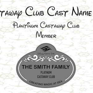 Personalized Disney Cruise Line Castaway Club Door Magnet Cast Member ...