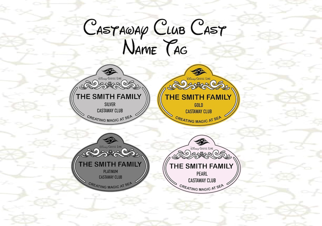 Personalized Disney Cruise Line Castaway Club Door Magnet Cast Member ...