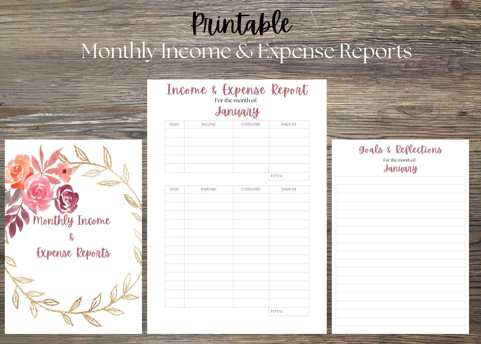 Income and Expenses Tracker Bundle | Printable | Budgeting Tools ...