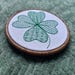 Blackwork Four Leaf Clover PDF Pattern and Instructions // Embroidery | Lucky | St Patrick ...