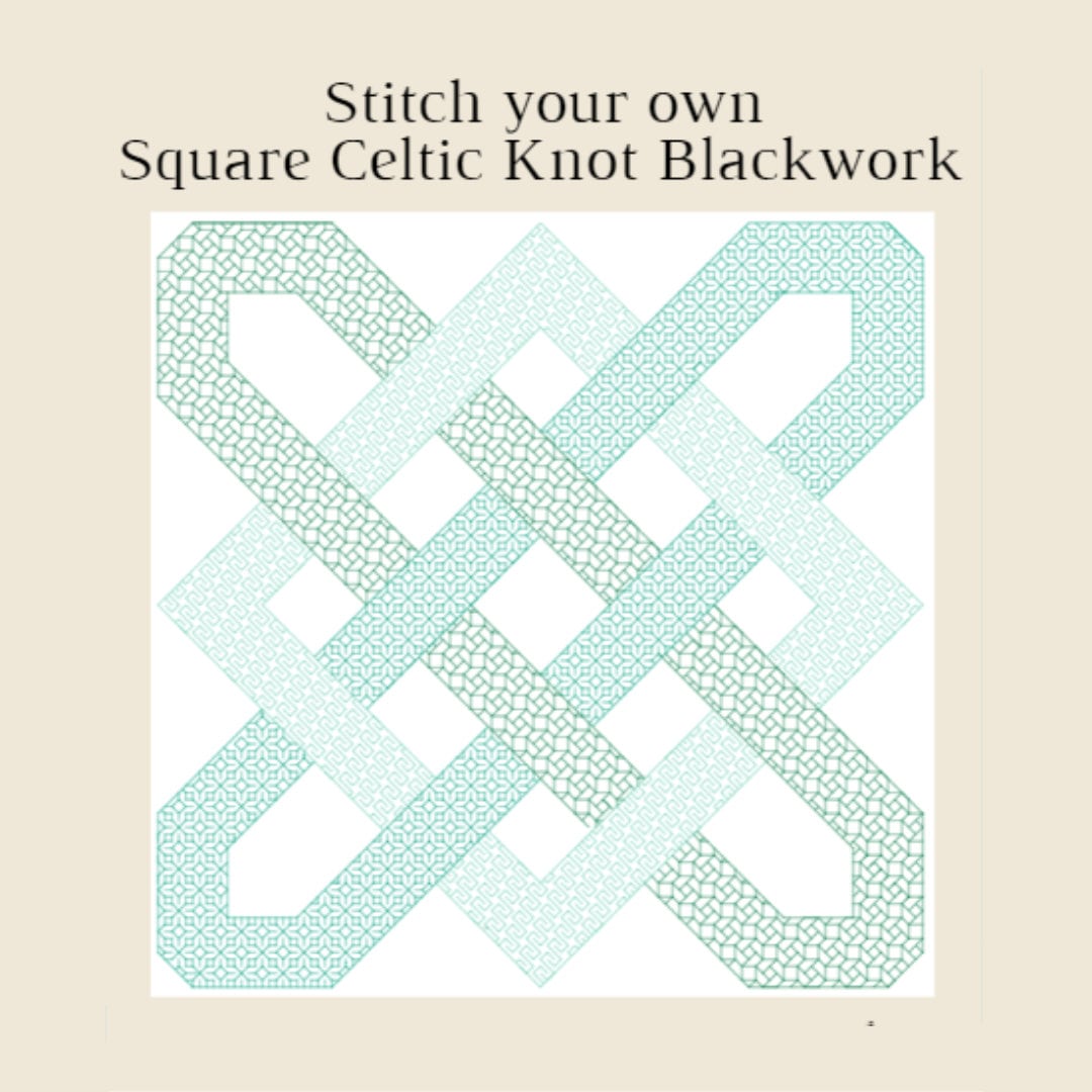 Celtic Knot PDF Pattern and Instructions // Intro to Blackwork ...