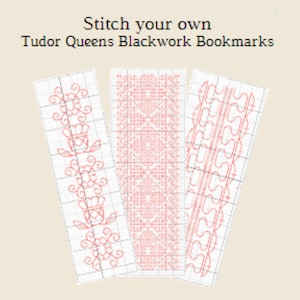 Tudor Queens Blackwork Bookmarks PDF Pattern and Instructions ...