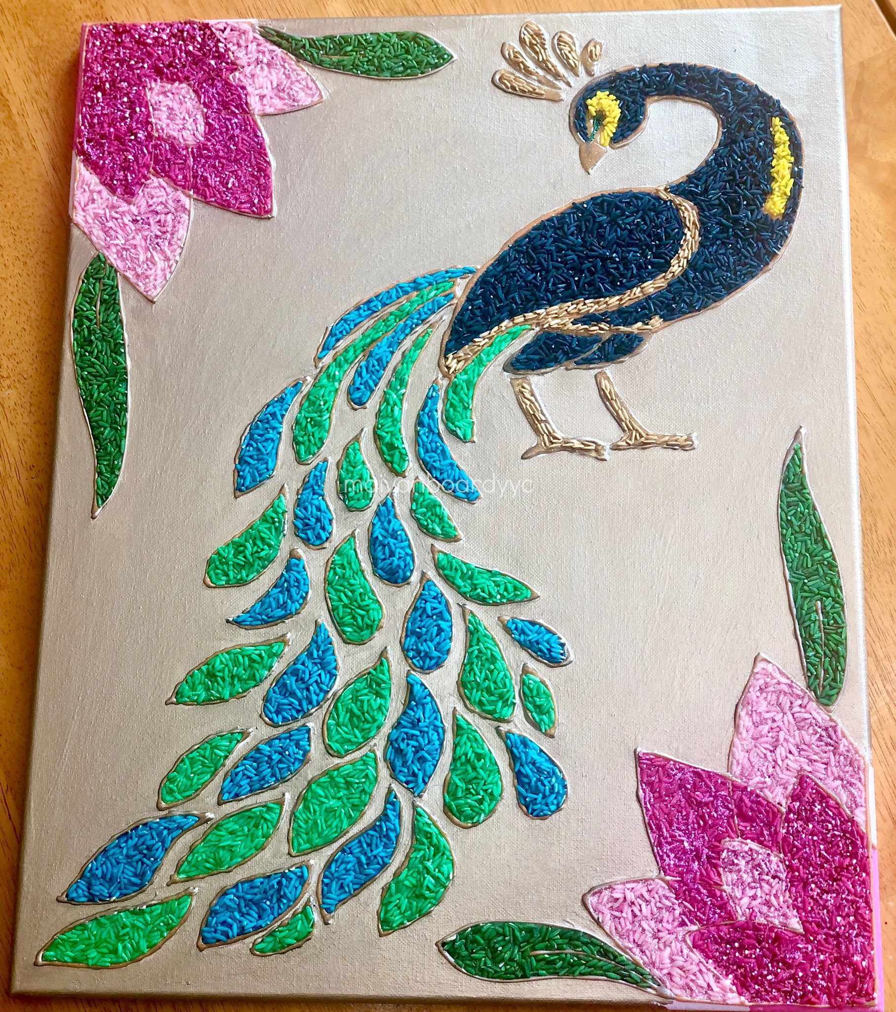 Maiyan/rangoli Board (custom Stencils and Filled in Advance) - Etsy Canada