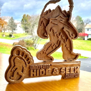 Bigfoot Sign - “undefeated Hide & Seek Champion” Sign File - SVG, Yeti ...