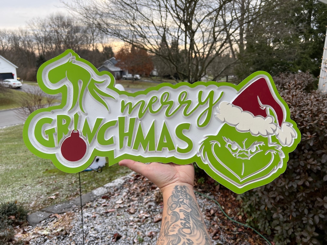 Merry Grinchmas Christmas Sign File How the Grinch Stole Christmas SVG ...
