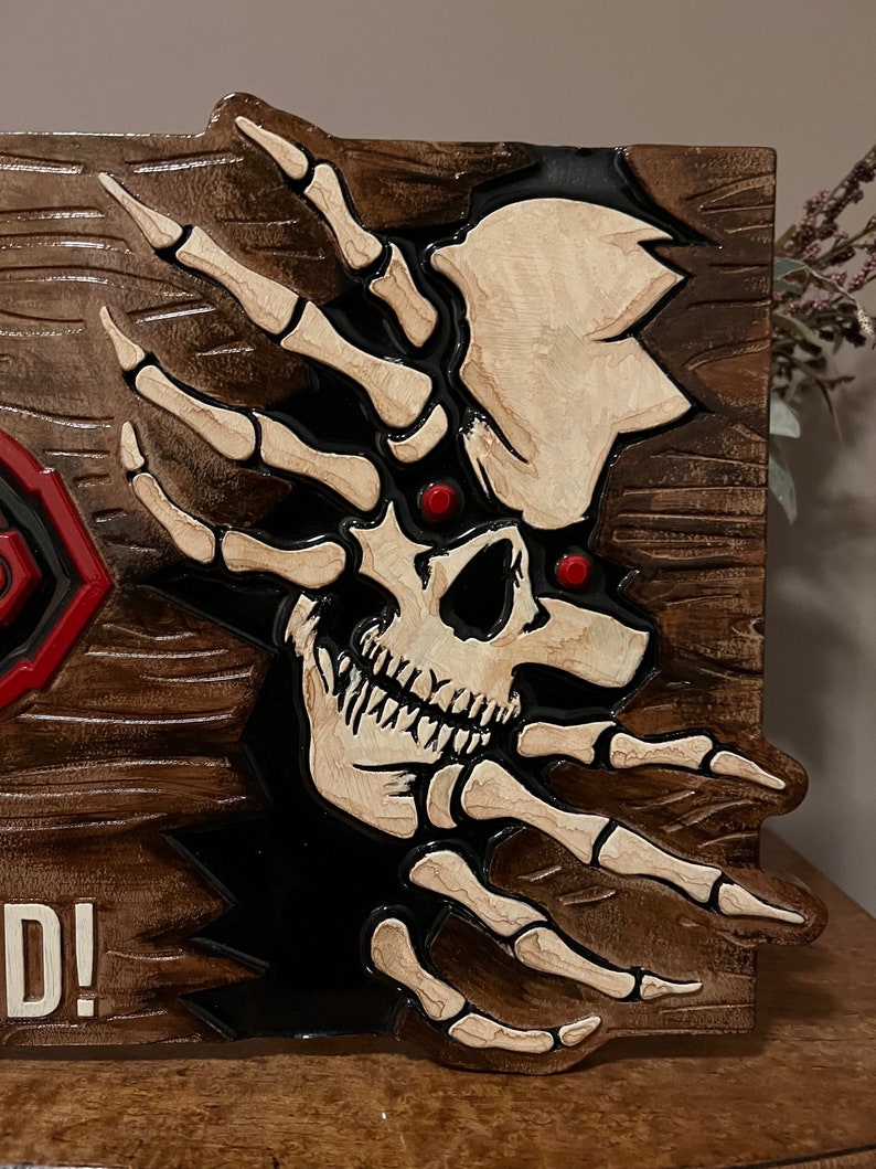 Skull Garage Sign - CNC Laser Cut File With Name Area (digital File) - Etsy