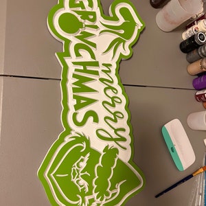 Merry Grinchmas Christmas Sign File How the Grinch Stole Christmas SVG ...