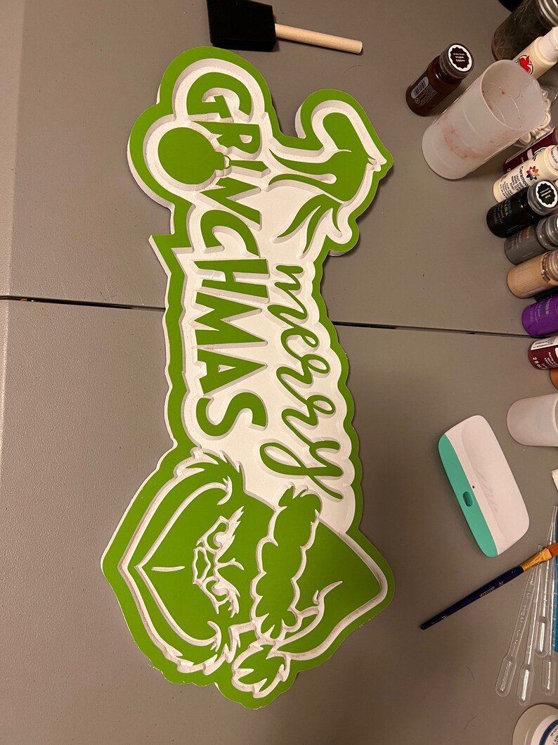 Merry Grinchmas Christmas Sign File How the Grinch Stole | Etsy