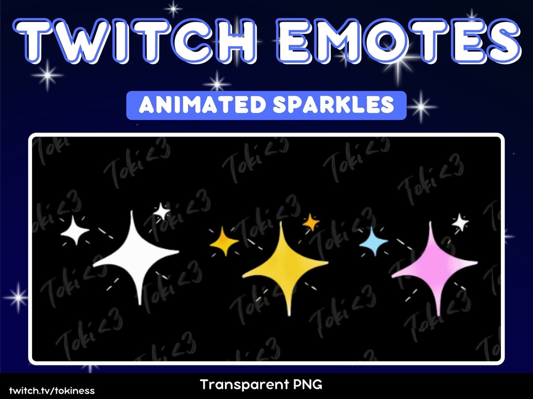 Animated Emotes Sparkling Sparkles 3 Pack Gifs - Twitch, Discord ...
