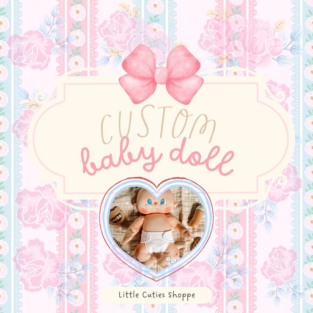Soft-sculpture Doll: CUSTOM | Handmade Doll | Babydoll | Heirloom Toy ...
