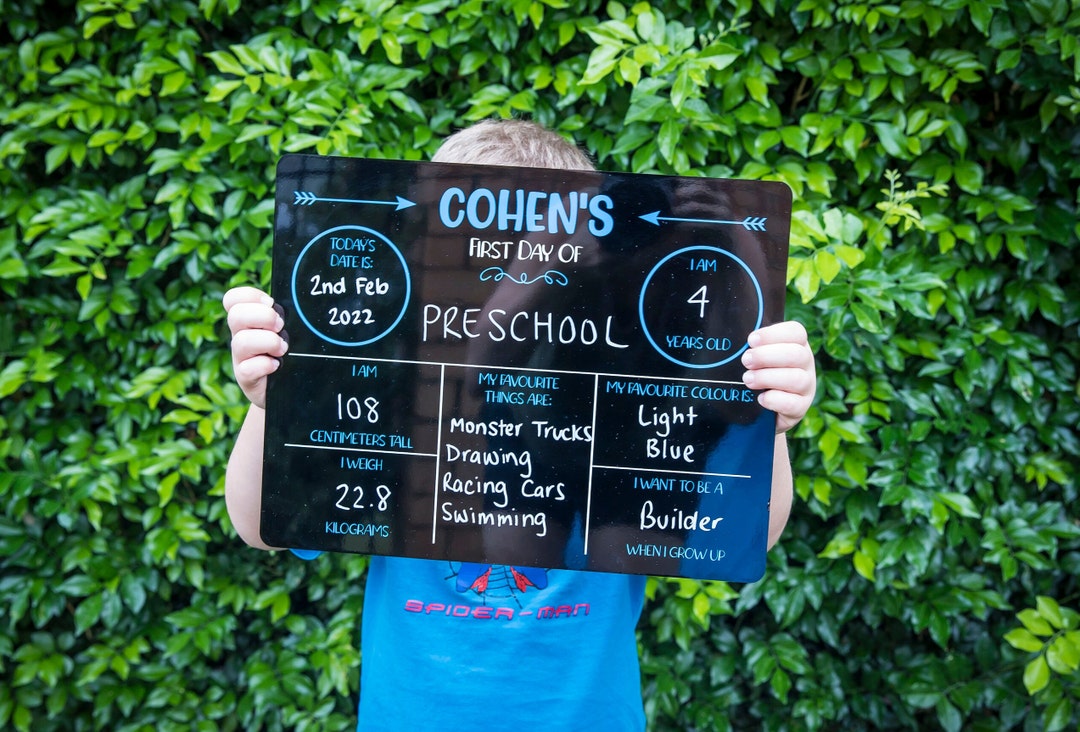 My First Day Board, Back to School First Day Blackboards, Reusable ...