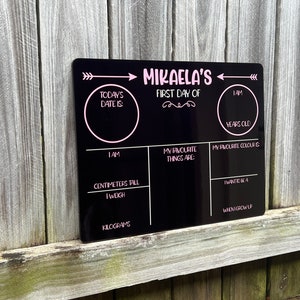 My First Day Board, Back to School First Day Blackboards, Reusable ...