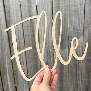 Timber Name Plaques, Personalised Wood Wall Lettering, Wooden Name ...