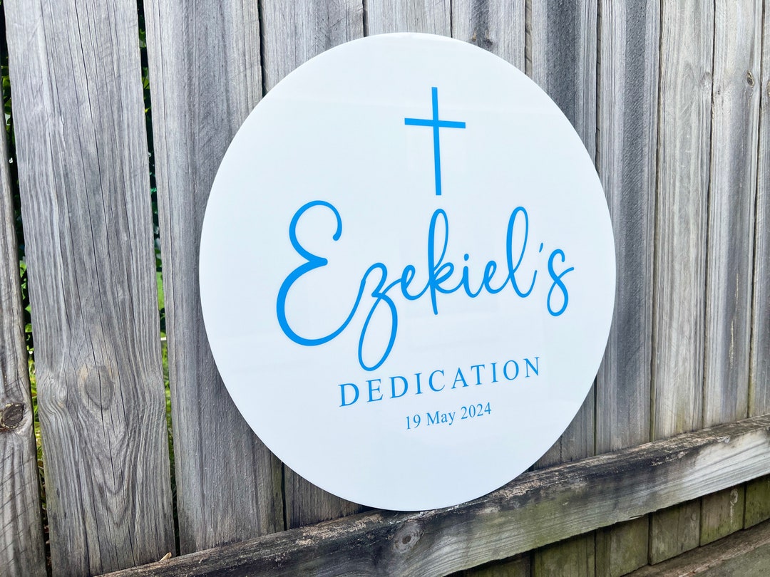 Christening/baptism Acrylic Plaque Sign, Personalised Welcome ...
