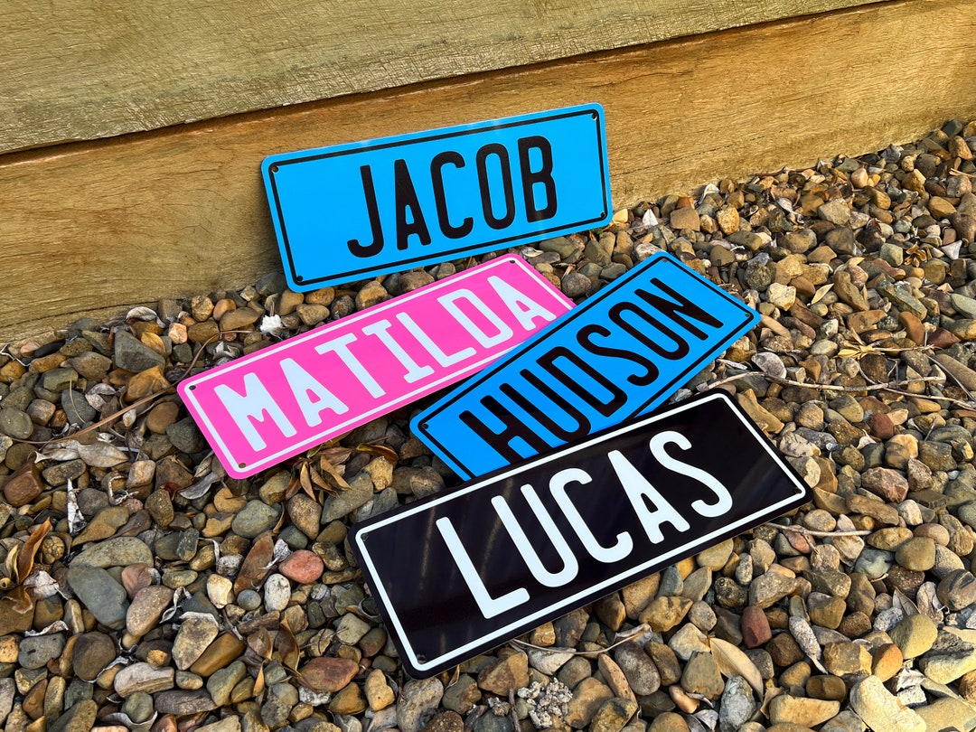 Custom Text Novelty Number Plate Style Personalised Sign, Show Car ...