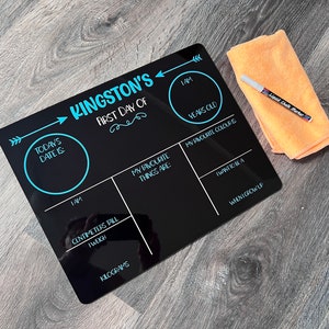 My First Day Board, Back to School First Day Blackboards, Reusable ...