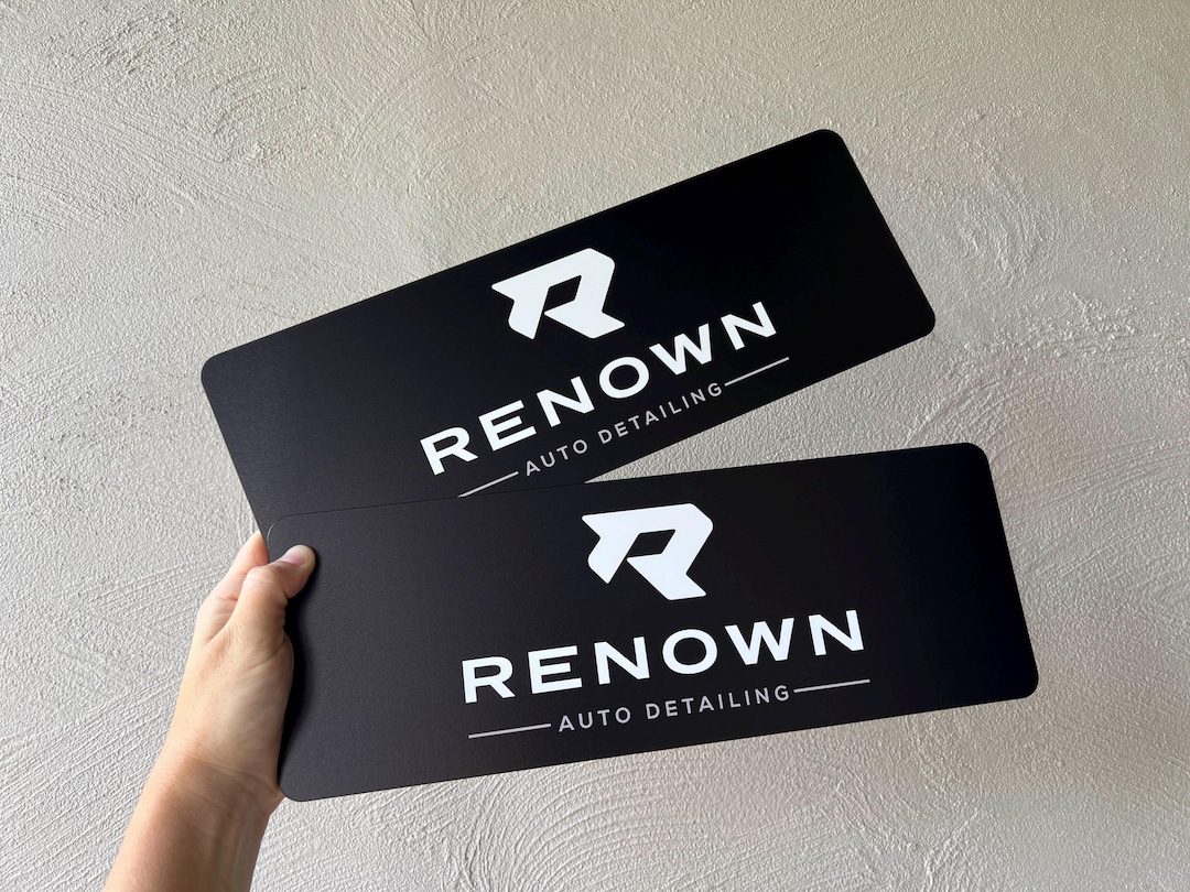 Logo Plates Dealership/detailing Business, Display Plates for Car/truck ...