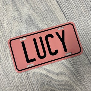 Mini Personalised Name Plates Custom Kids Number Plate Kids - Etsy ...