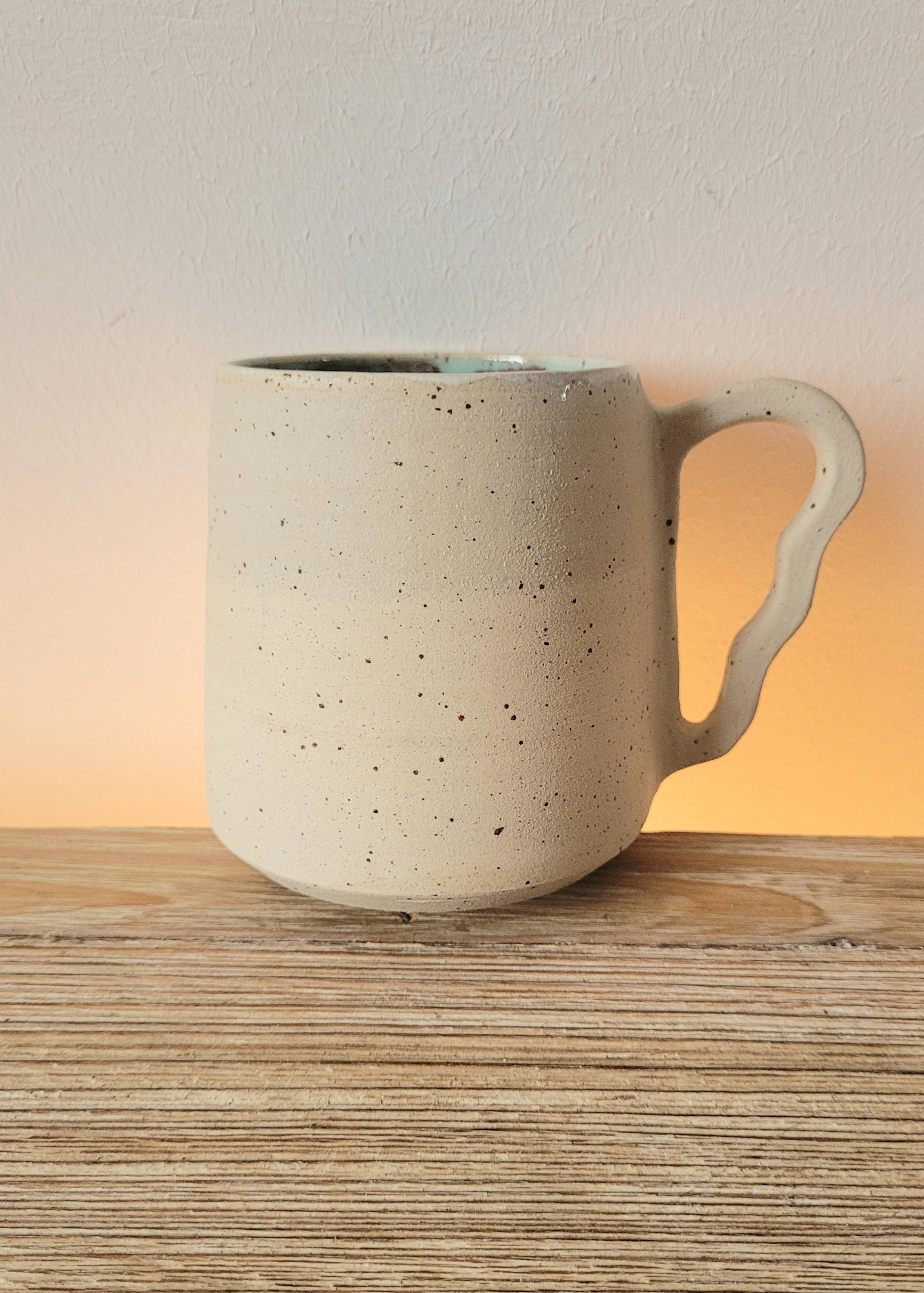 Tasse Céramique Artisanale ANGE à Thé Et Café En Grès Pyrité - Etsy