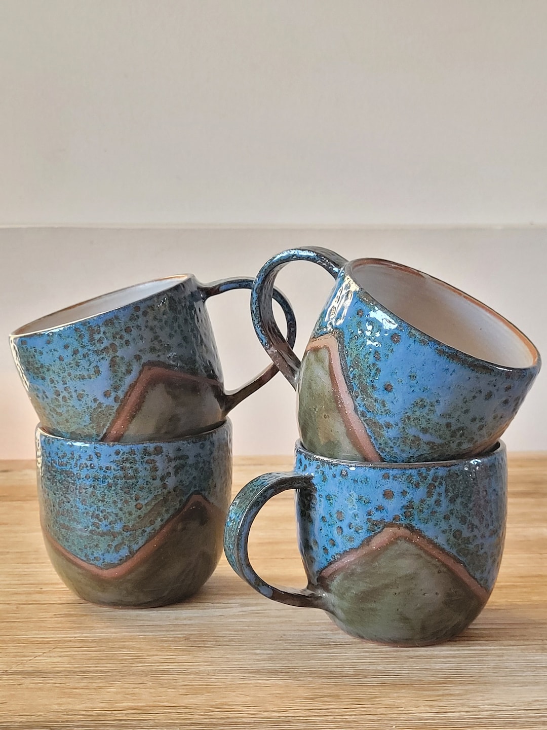 Tasse Céramique Artisanale En Grès Fabriquée à La Main émail Brillant ...