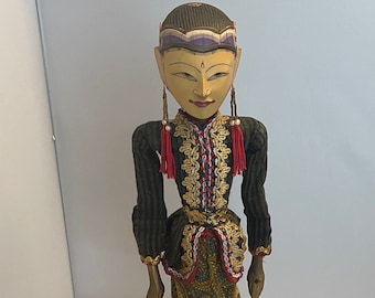 Girl Puppet, Hand Puppet, Traditional Indonesian Art Wayang Gambyong ...