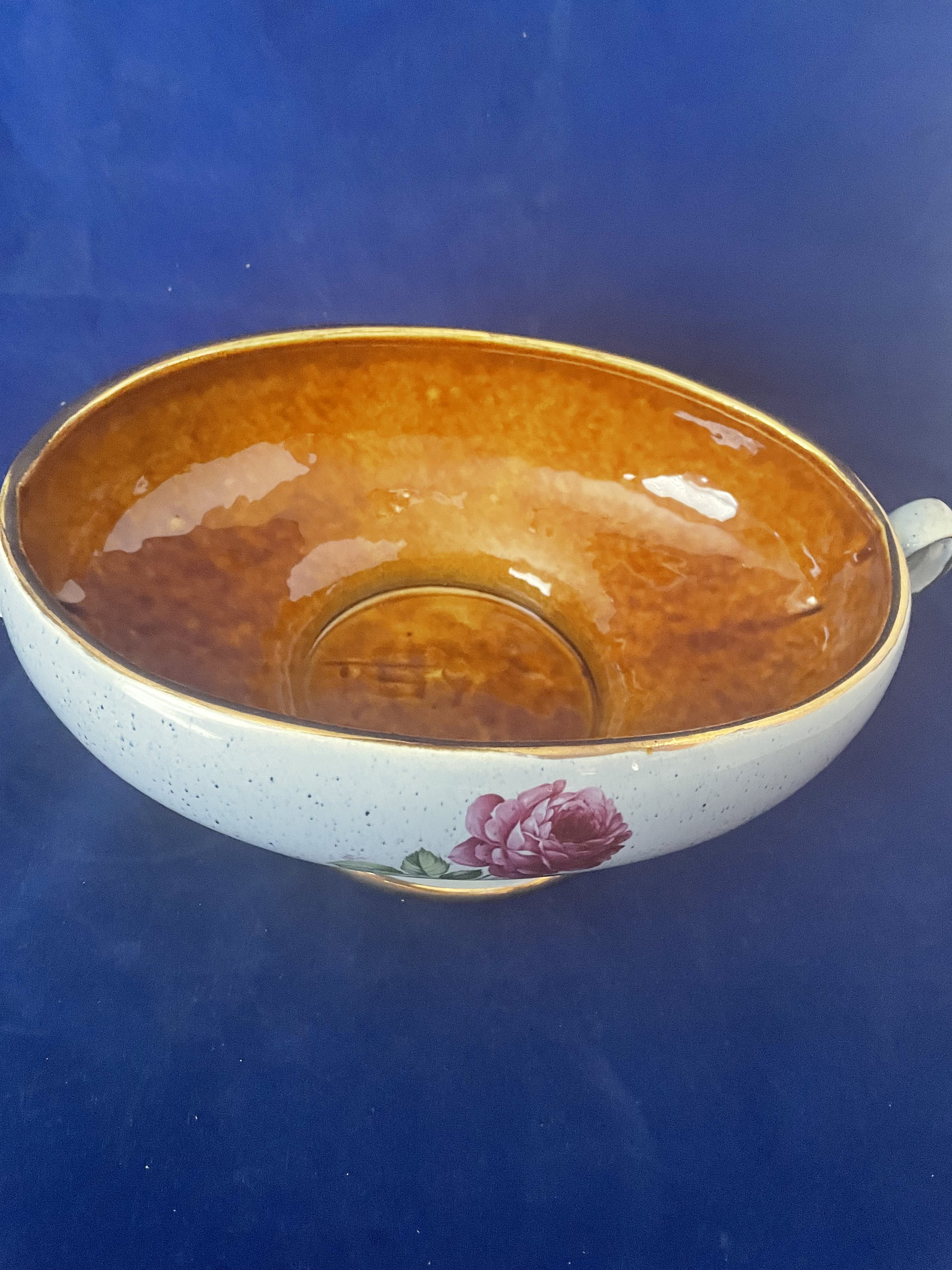 Mc Coy 1959 Antique Rose Low Flower Bowl - Etsy