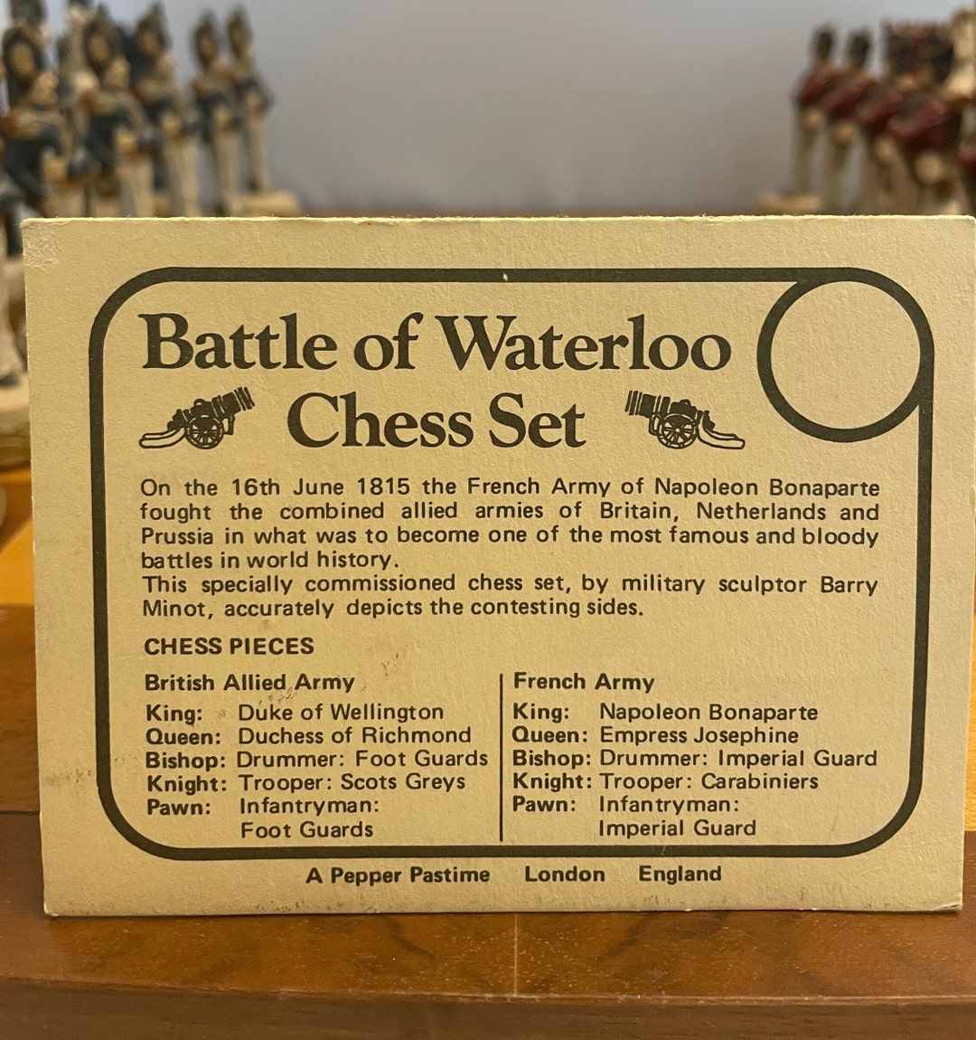Battle of Waterloo Chess Set - Etsy