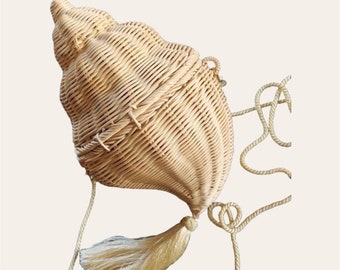 Shell Rattan Bag - Etsy