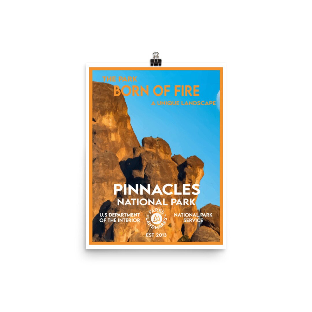 Pinnacles Forest National Park Poster - WPA Style - Etsy