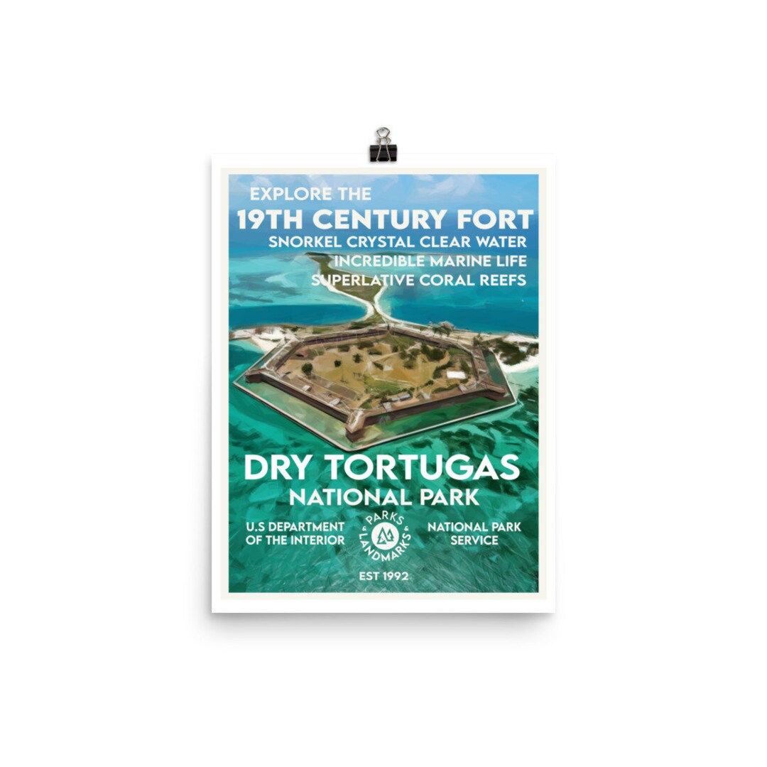 Dry Tortugas National Park Poster - WPA Style - Etsy