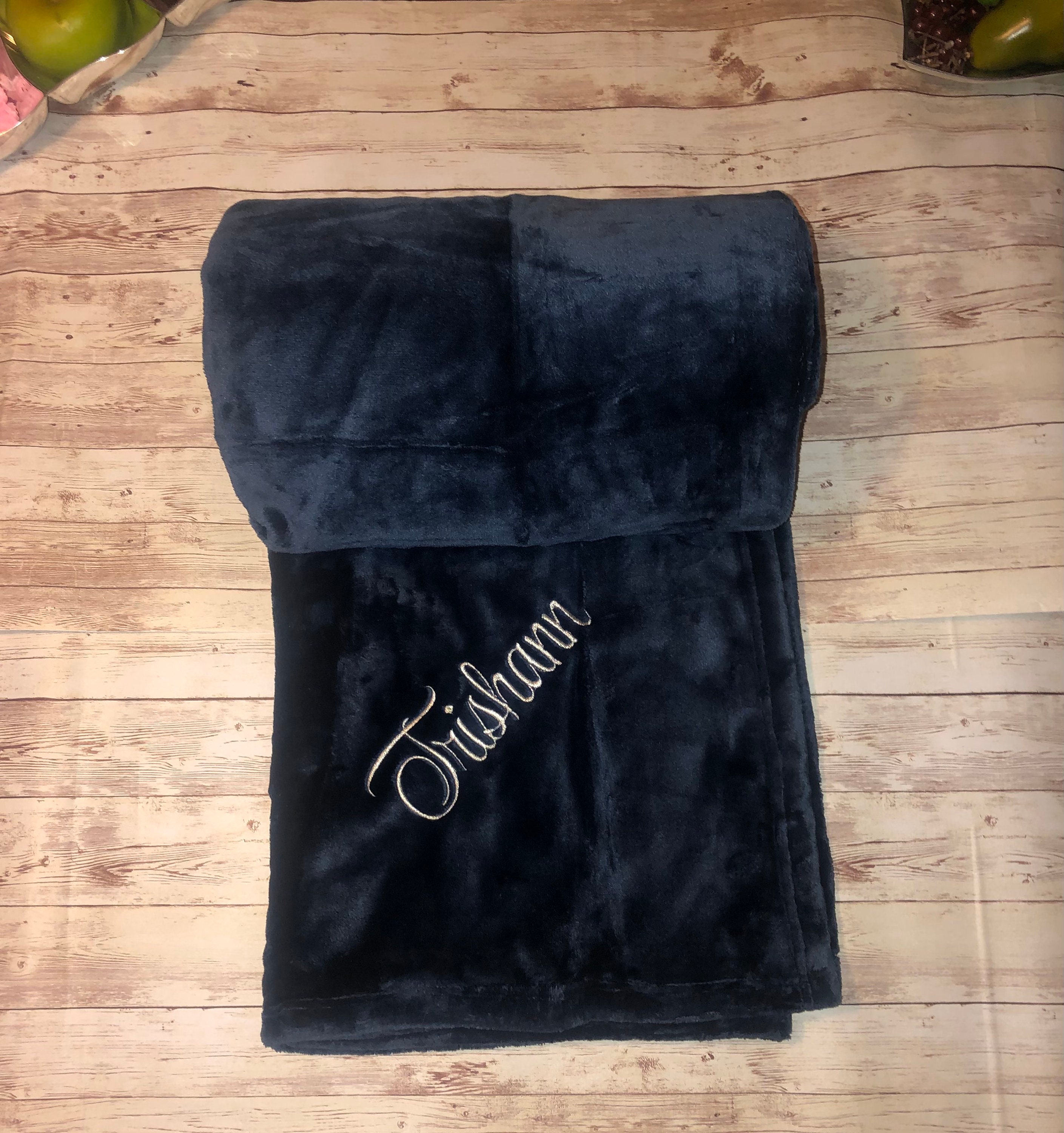 Adult Fleece Throw-personalized Custom Embroidered Blankets - Etsy