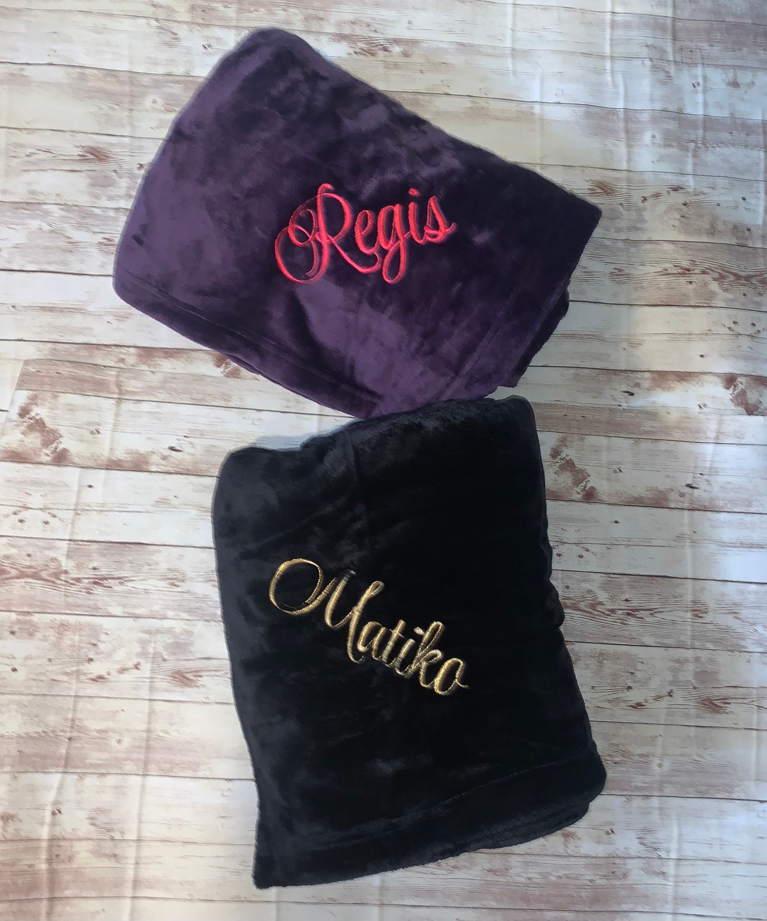 Adult Fleece Throw-personalized Custom Embroidered Blankets - Etsy
