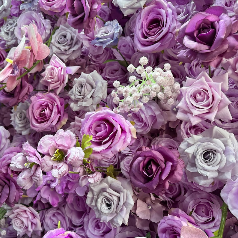 Purple Rose Flower Wall Backdrop: Event Photography Decor - Etsy