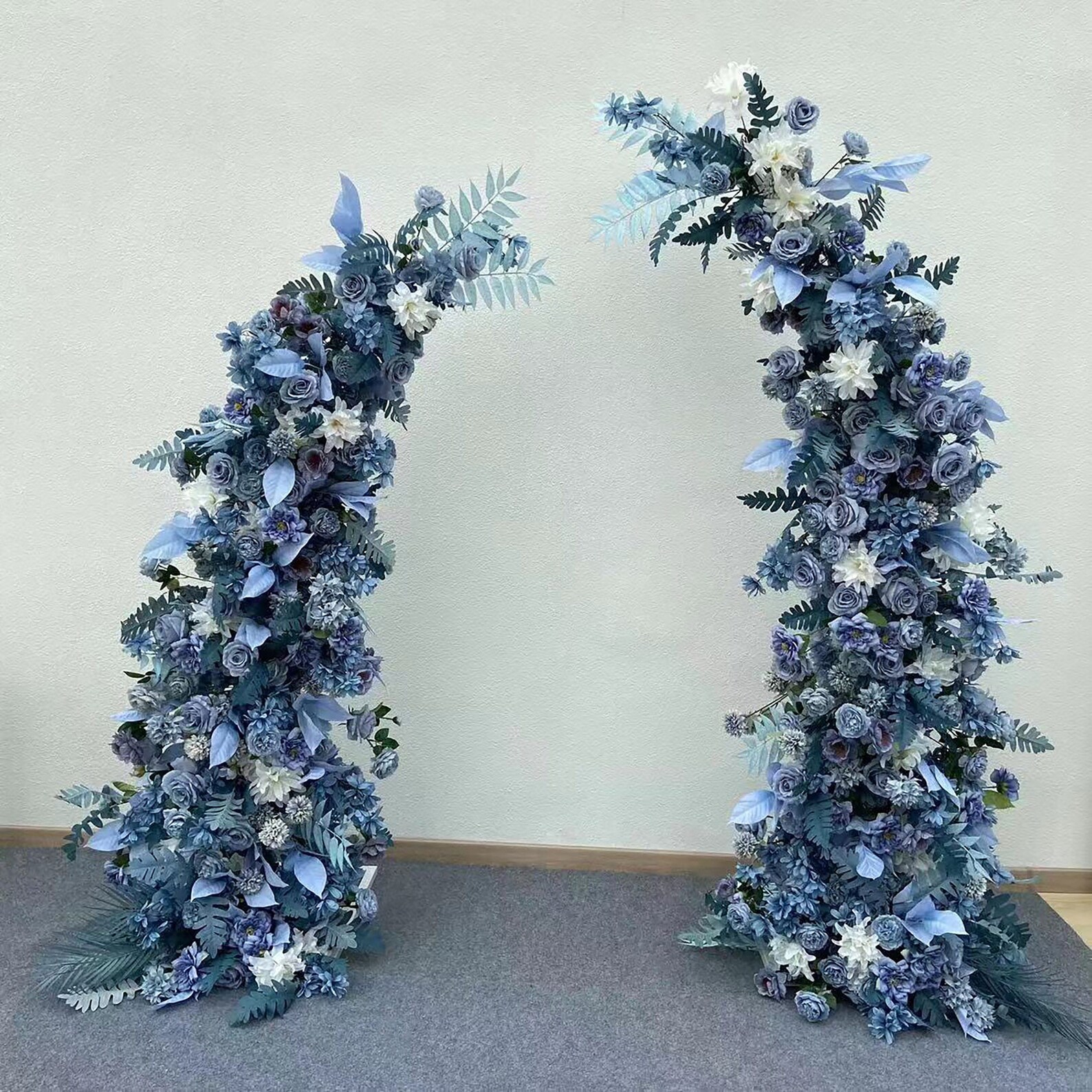 Elegant Moon Shape Wedding Floral Arch - Ceremony Decor - Etsy