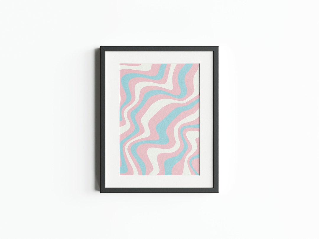 Abstract Transgender Trans Flag Modern Art Print LGBTQ Pride - Etsy