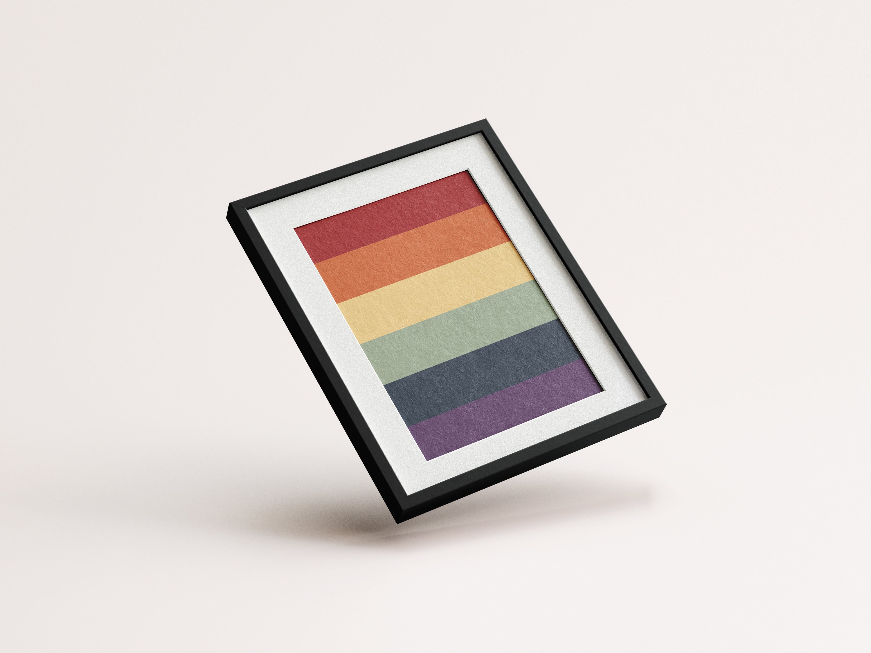 Rainbow Flag Art LGBT Pride Flag Minimalist LGBT Pride Print Abstract ...