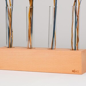 Modern Wooden Base Quadruple Dried Flower Arrangement - Etsy