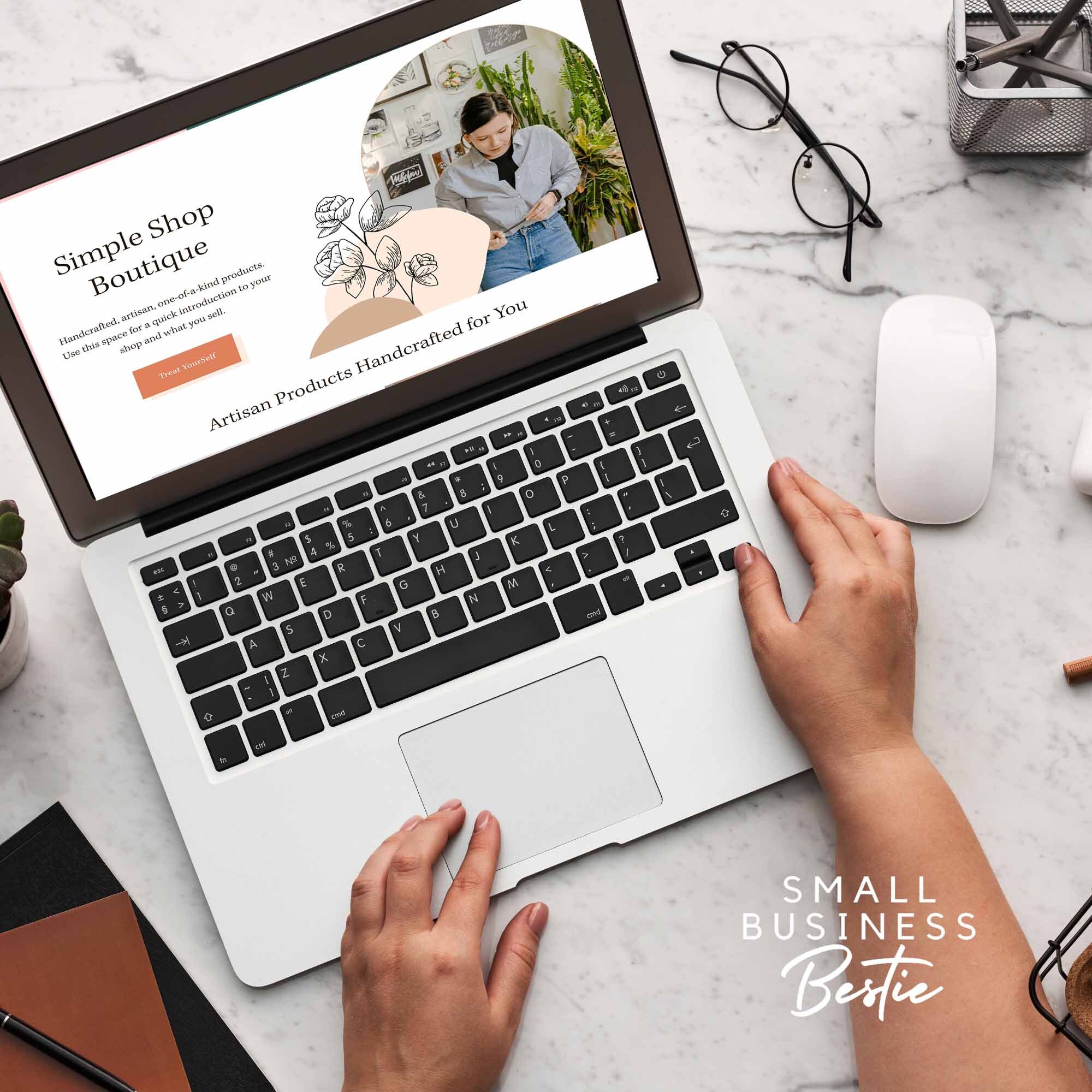 Small Business Shop Template Squarespace 7.1 Online Shop Simple Design ...