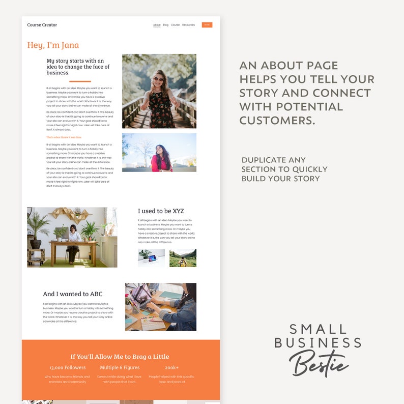 Course Creator Website Template | Squarespace 7.1 | Simple Bold Classic ...
