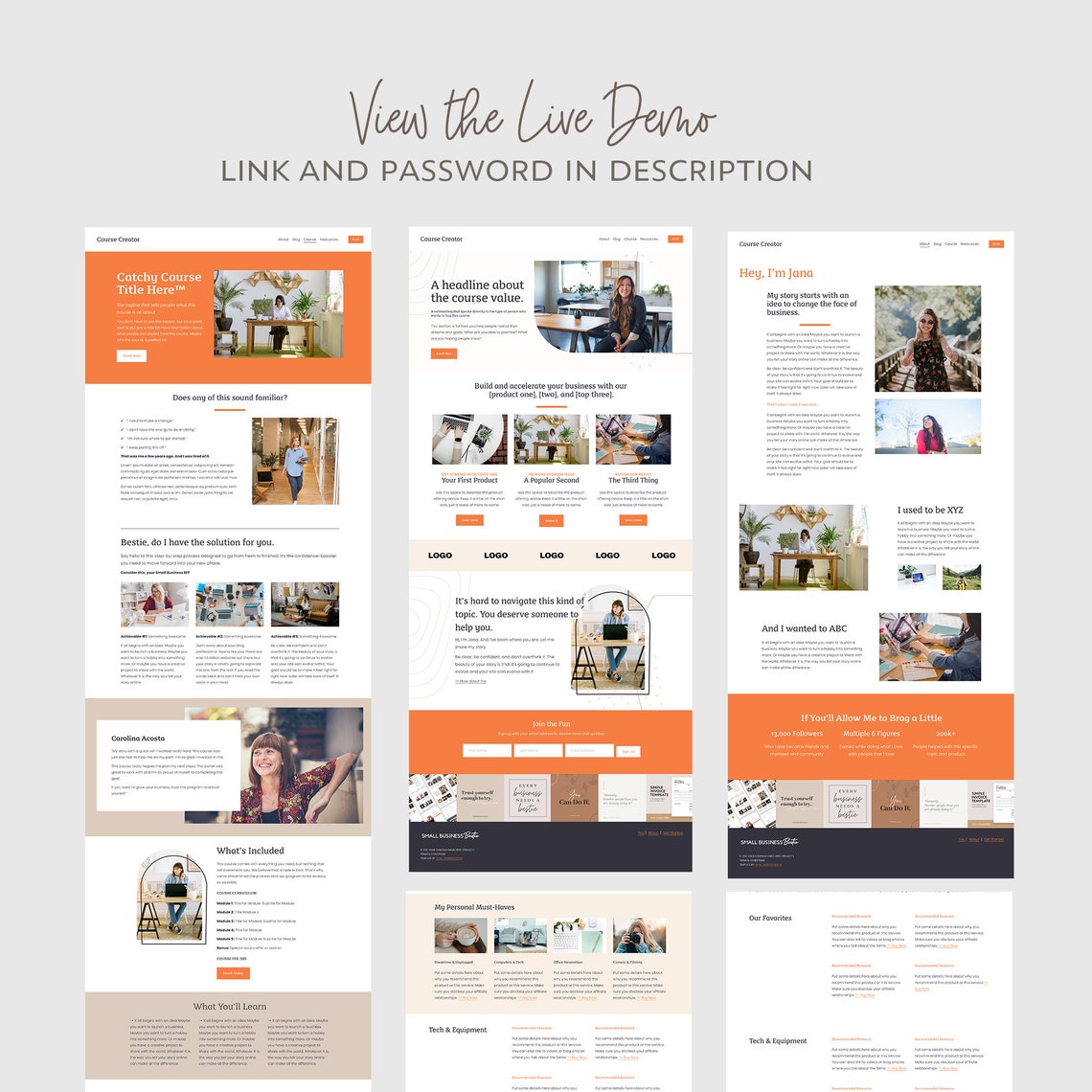 Course Creator Website Template Squarespace 7.1 Simple Bold Classic ...