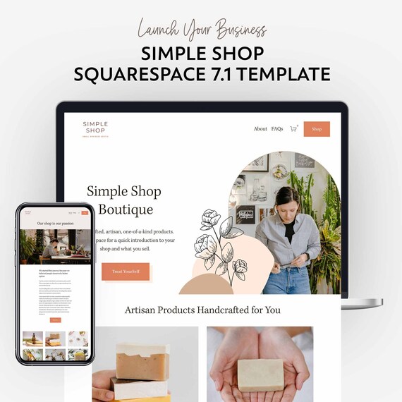 Small Business Shop Template Squarespace 7.1 Online Shop | Etsy