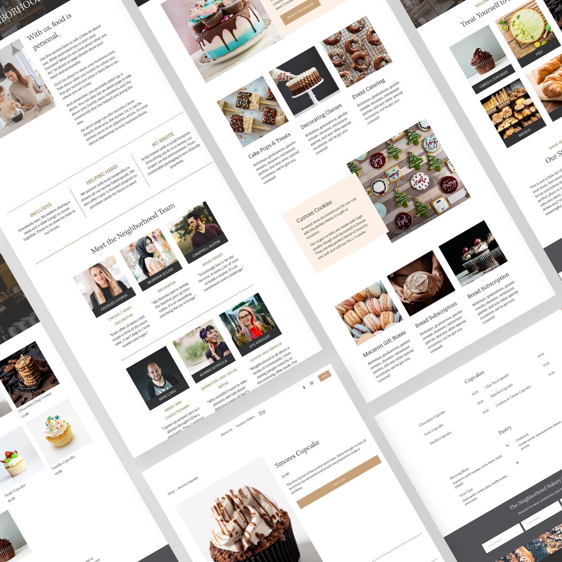 Squarespace 7.1 Website Template for Bakers, Bakery, Caterer, Online ...