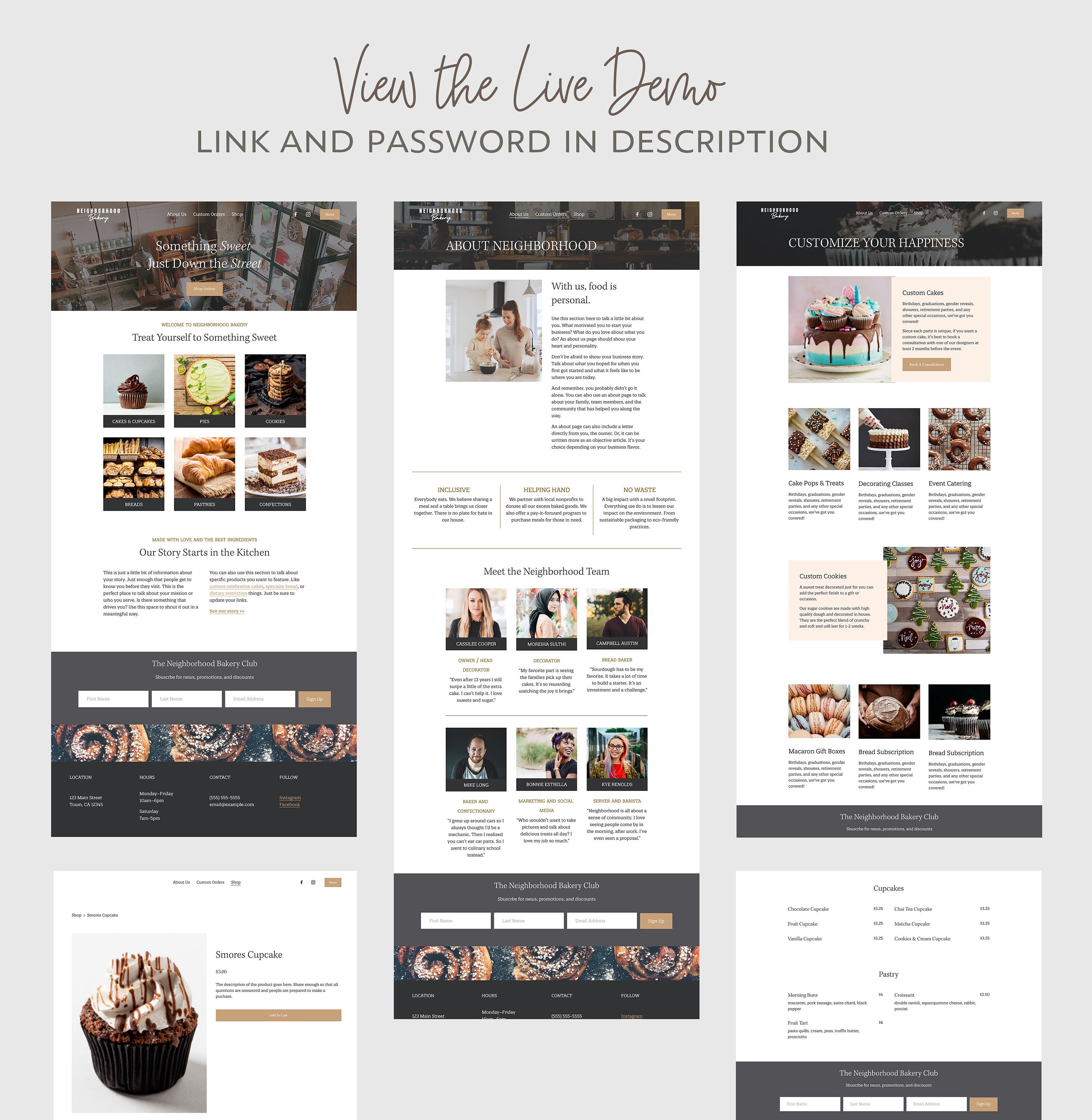 Squarespace 7.1 Website Template for Bakers, Bakery, Caterer, Online ...